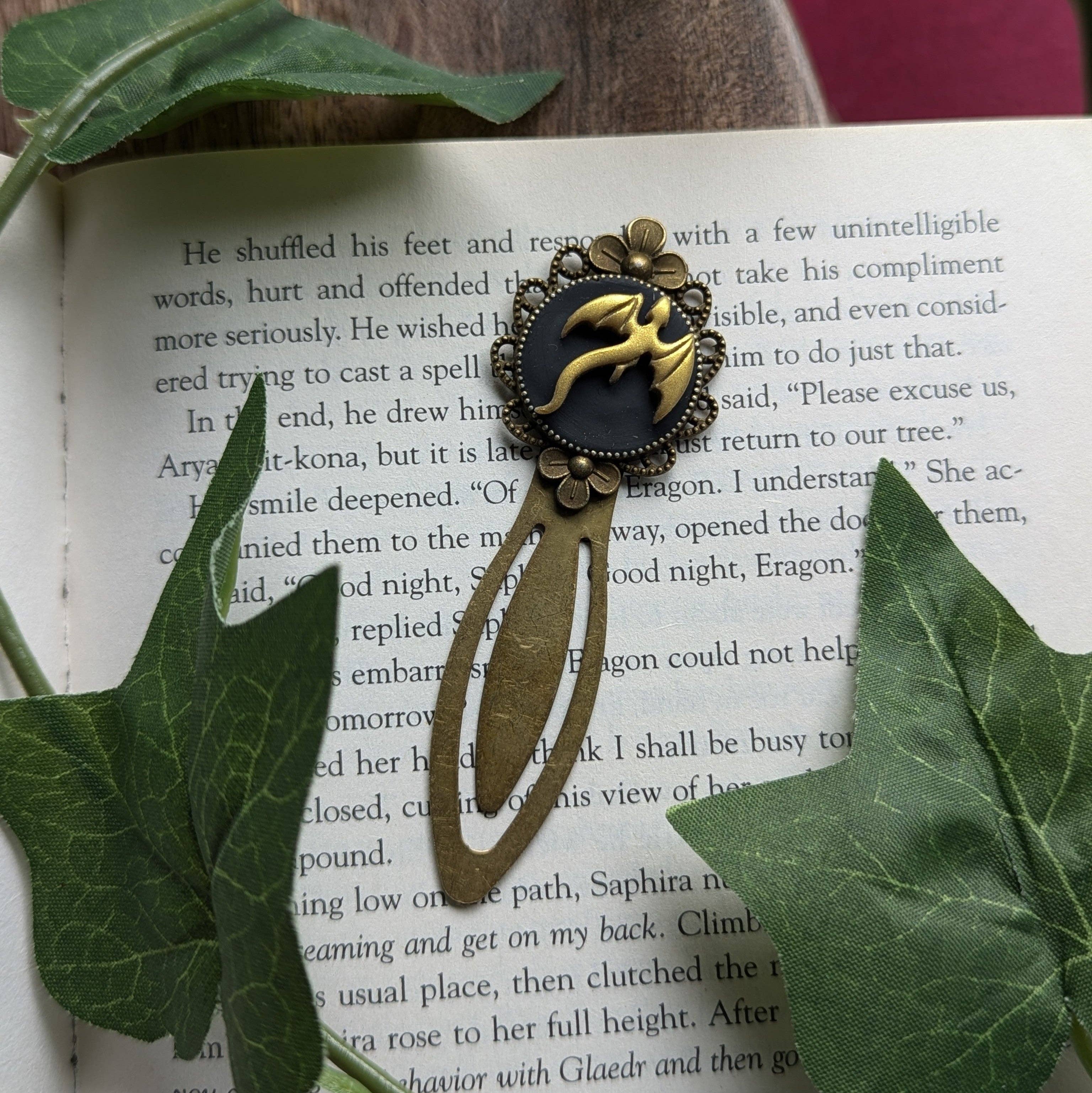 Gold Dragon Bookmark - Handmade Polymer Clay and Brass | Fred & June's ...